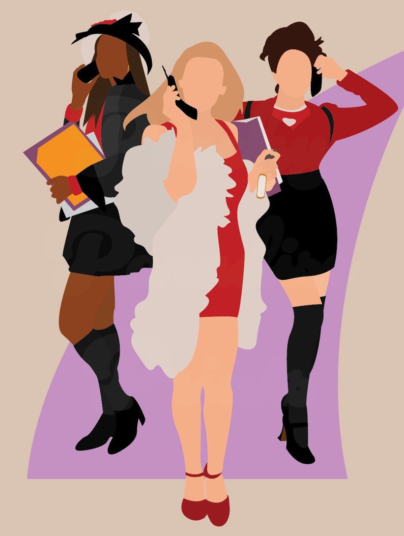 Clueless Movie Poster Digital Drawing Outline PDF JPG Print for Home ...