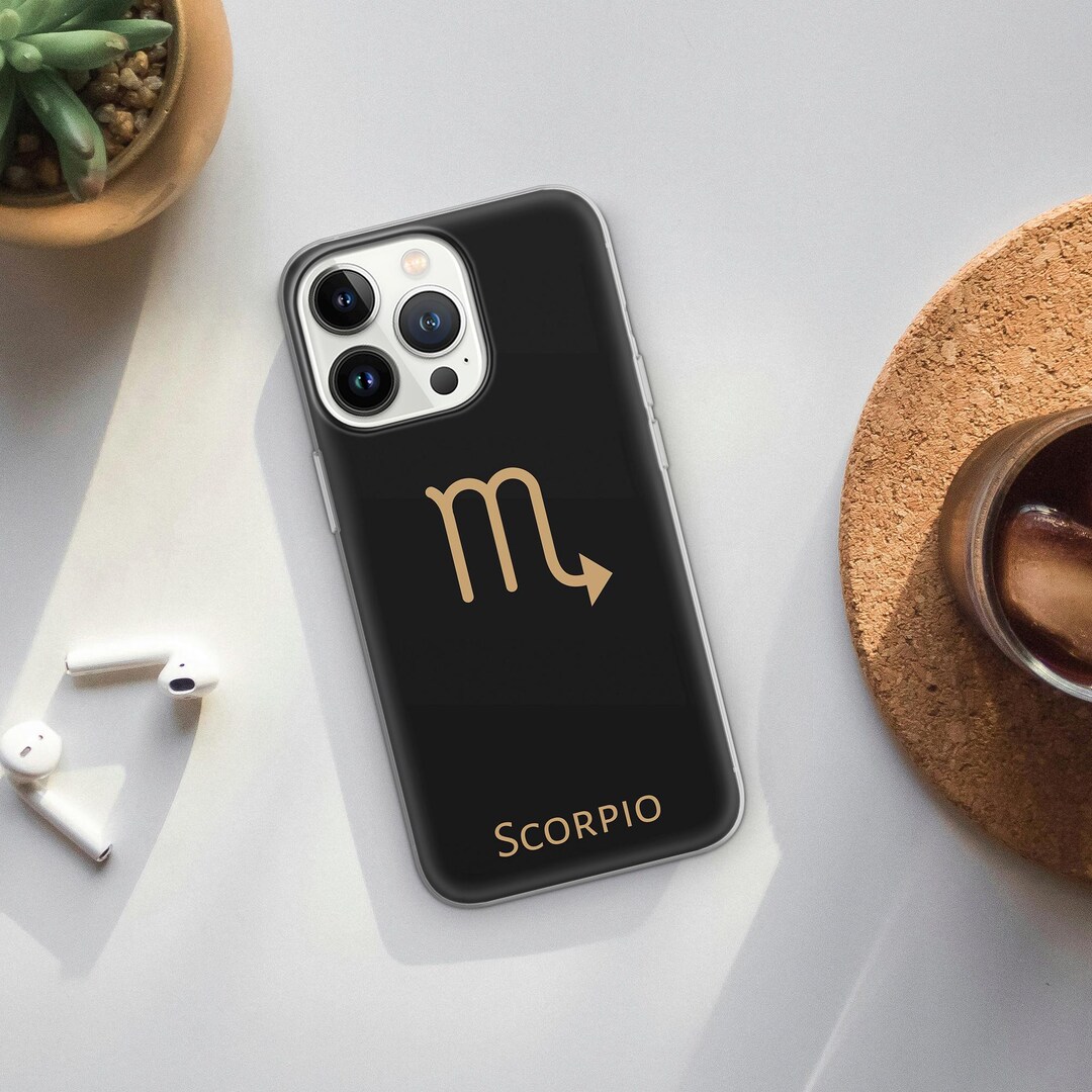Birth Sign Phone Case Scorpio Cover for iPhone 16 Pro,15,14,13,12 ...