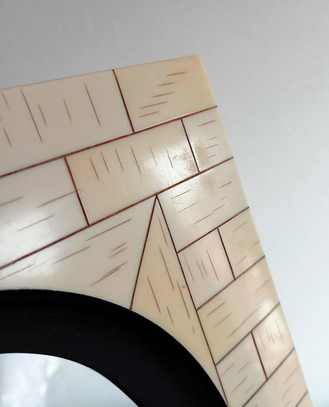 Postmodern Faux Os Mosaic Picture Frame, Spain 1980s - Etsy