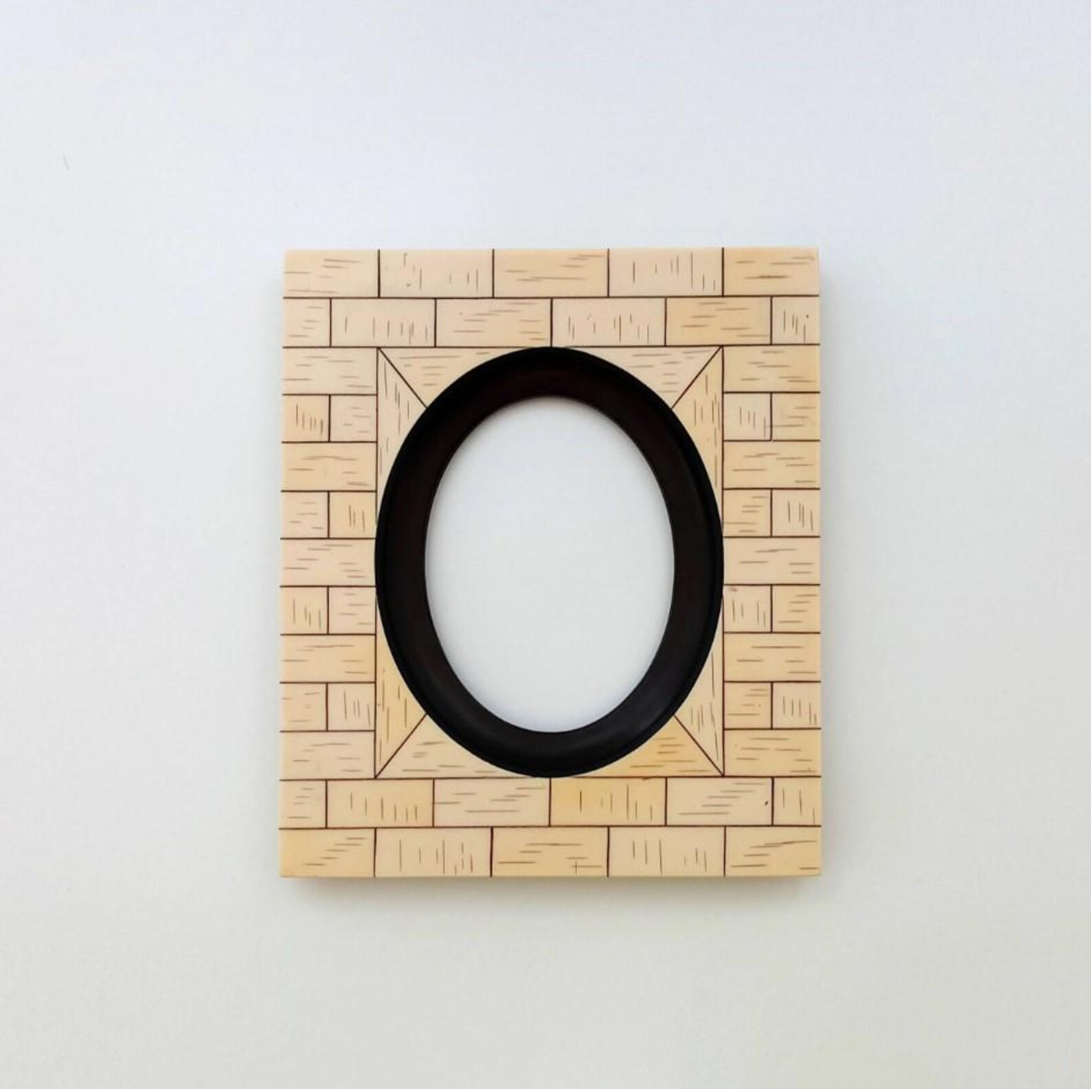 Postmodern Faux Os Mosaic Picture Frame, Spain 1980s - Etsy