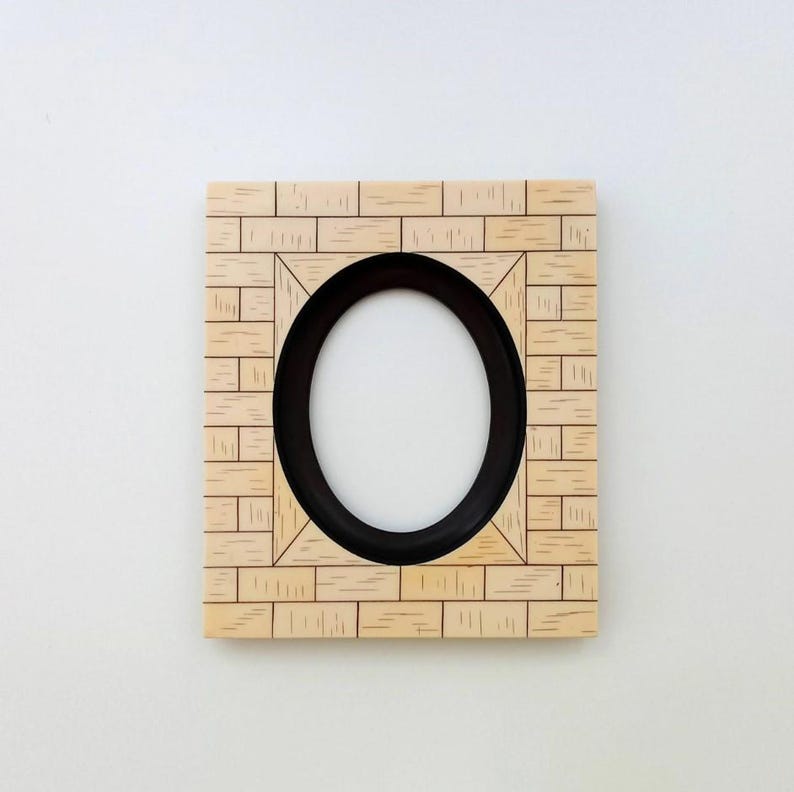 Postmodern Faux Os Mosaic Picture Frame, Spain 1980s - Etsy