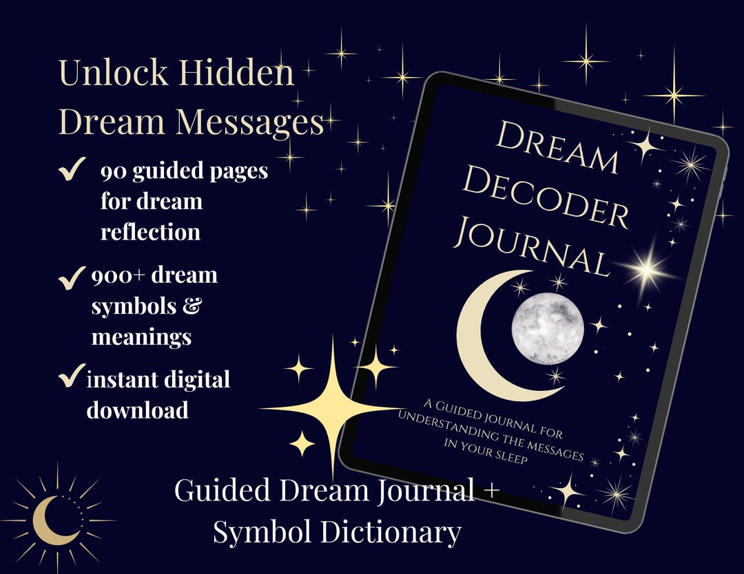 Dream Decoder Journal: 90-page Guided Dream Interpretation (digital ...