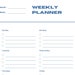 Fillable Digital Weekly Planner - Etsy