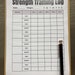 Strength Training Log - Etsy