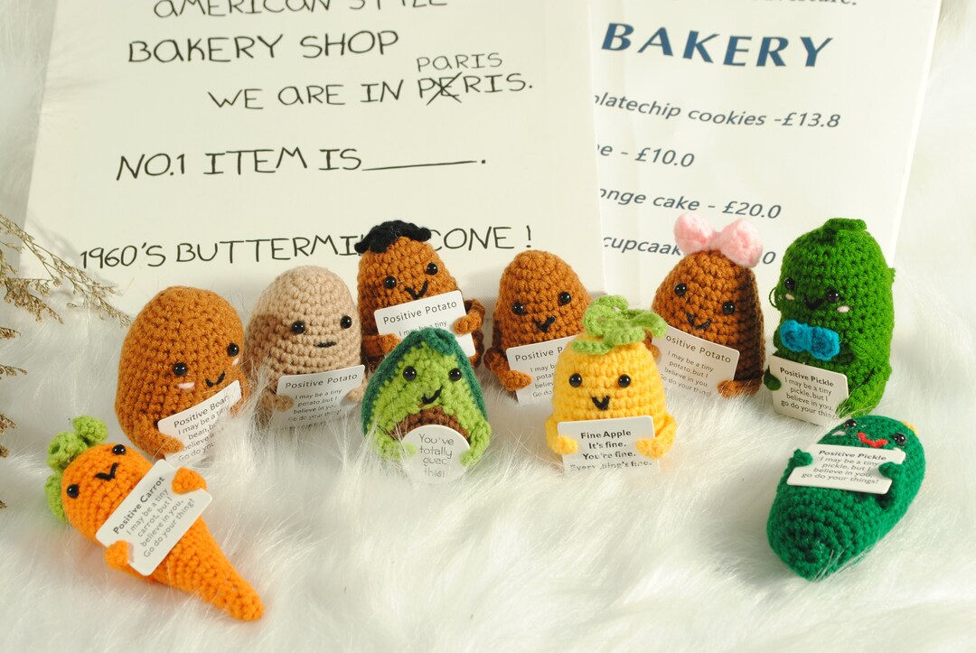 Positive Pickle Big Fan Pickle Handmade Crochet Pickles Home Table ...