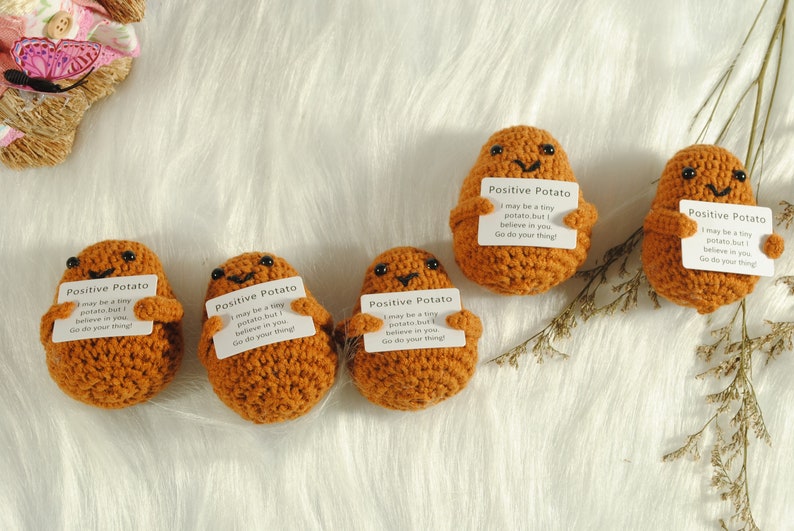 Handmade Crochet Positive Potato Holiday Gifts Gifts for Him Home Decor ...