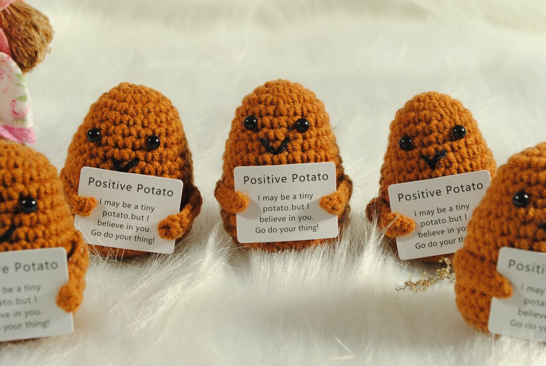 Handmade Crochet Positive Potato Holiday Gifts Gifts for Him Home Decor ...