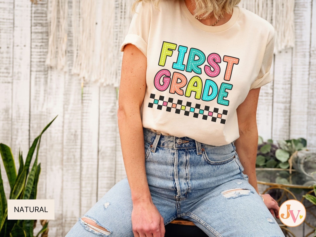 First Grade Teacher Shirt, Teacher Appreciation Gift for 1st Grade ...