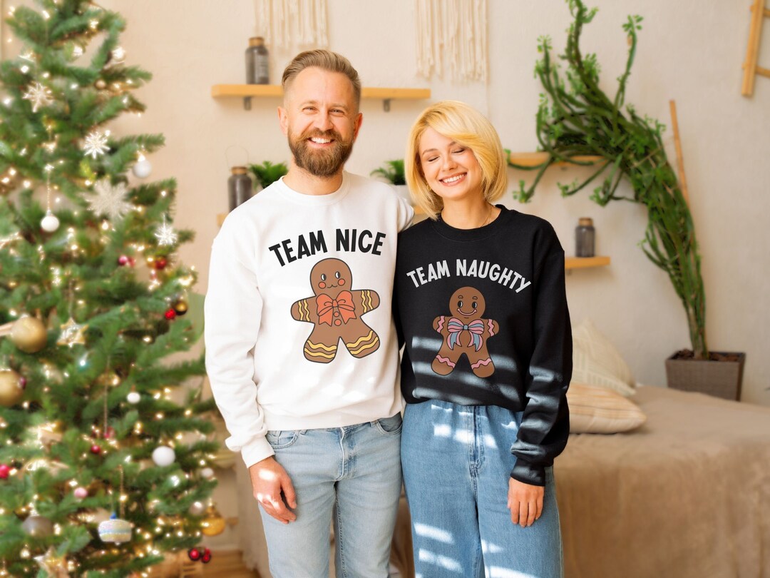 Funny Christmas Couple Sweatshirts, Couples Christmas Pajamas, Best ...