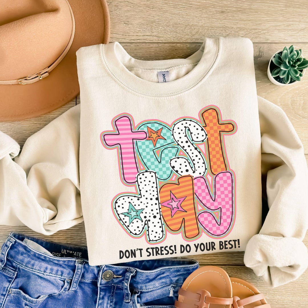 Test Day Shirt, Teacher State Testing Shirt, Retro Testing Sweatshirt ...