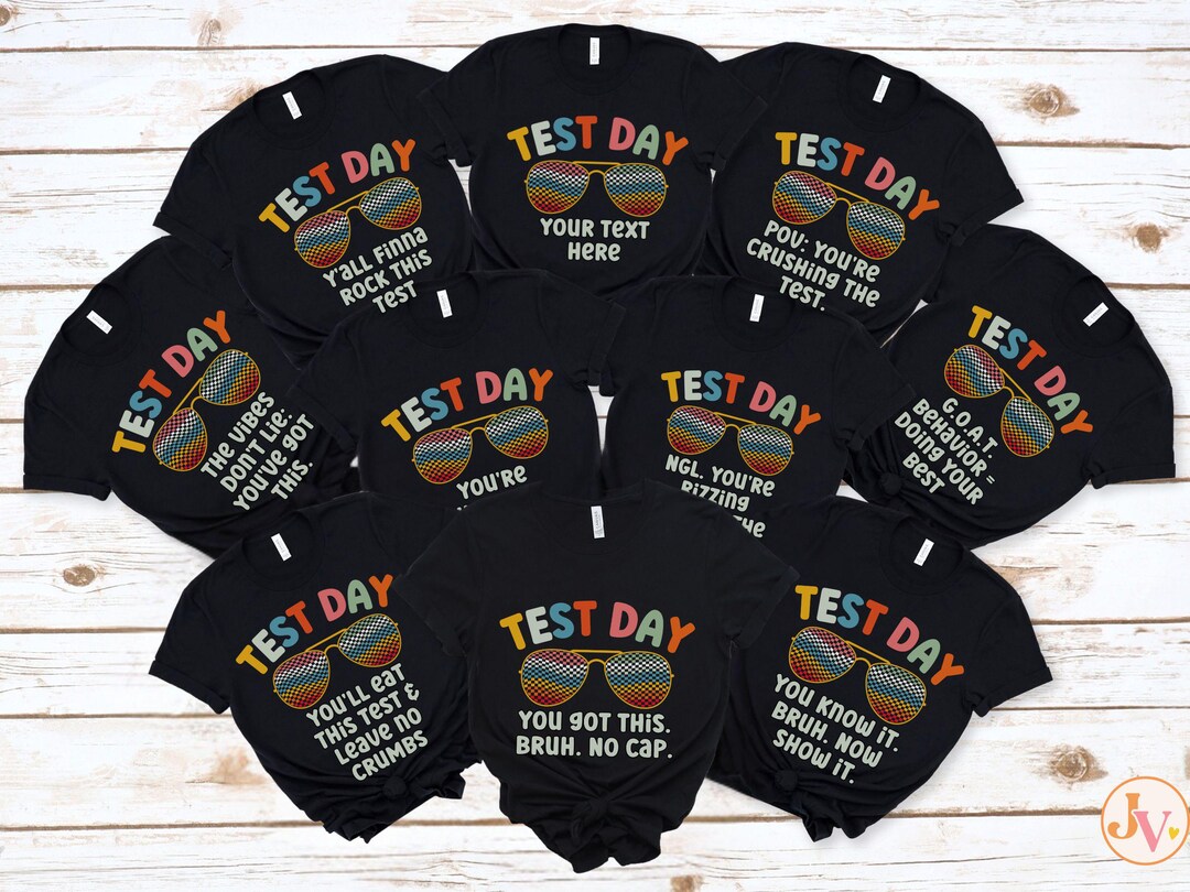 Matching State Testing Shirts Teacher Test Day Shirt, Gen Z Testing Day ...