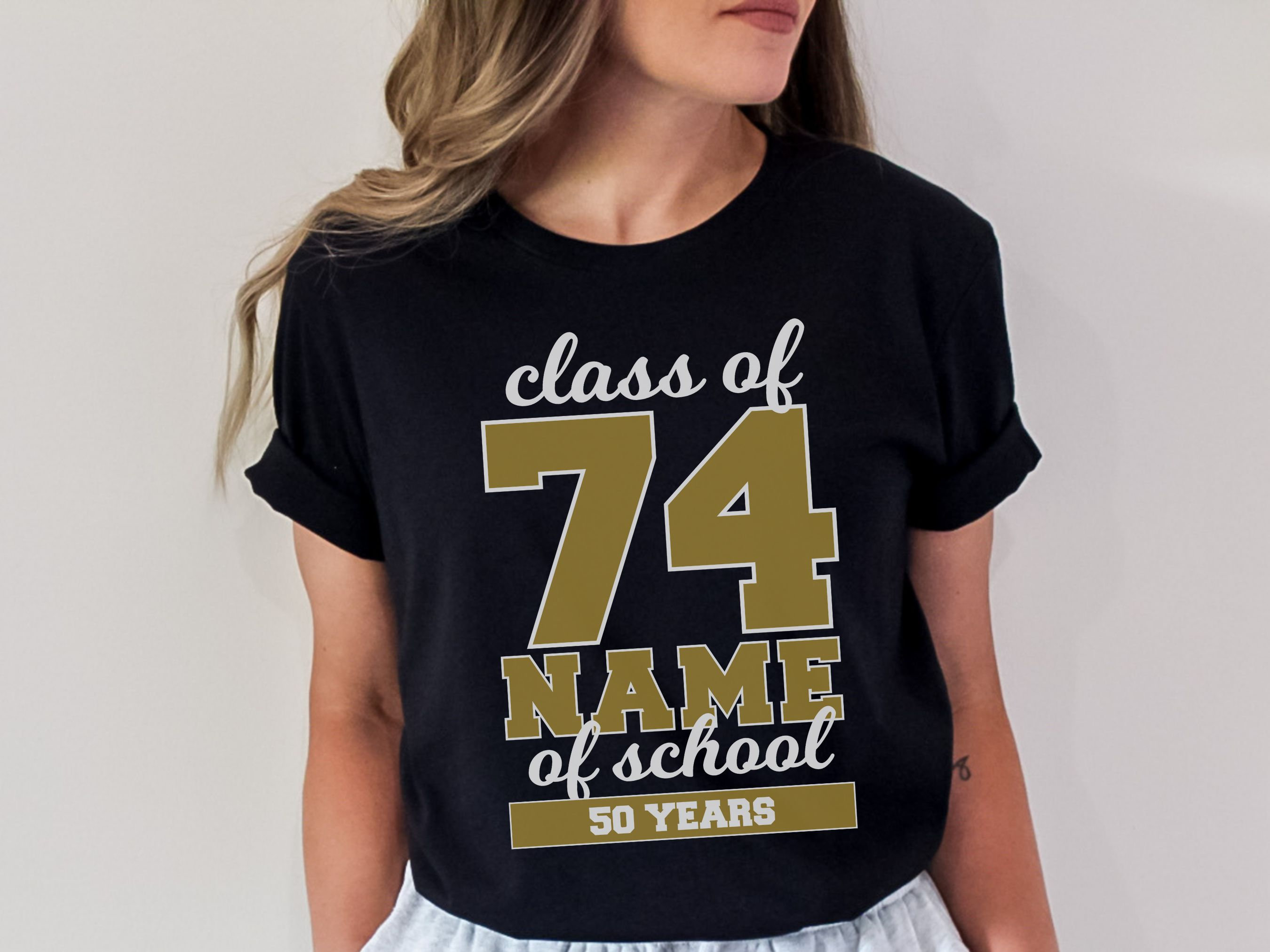 Custom Class Reunion Shirt Class of 74 Reunion T-shirt Personalized ...