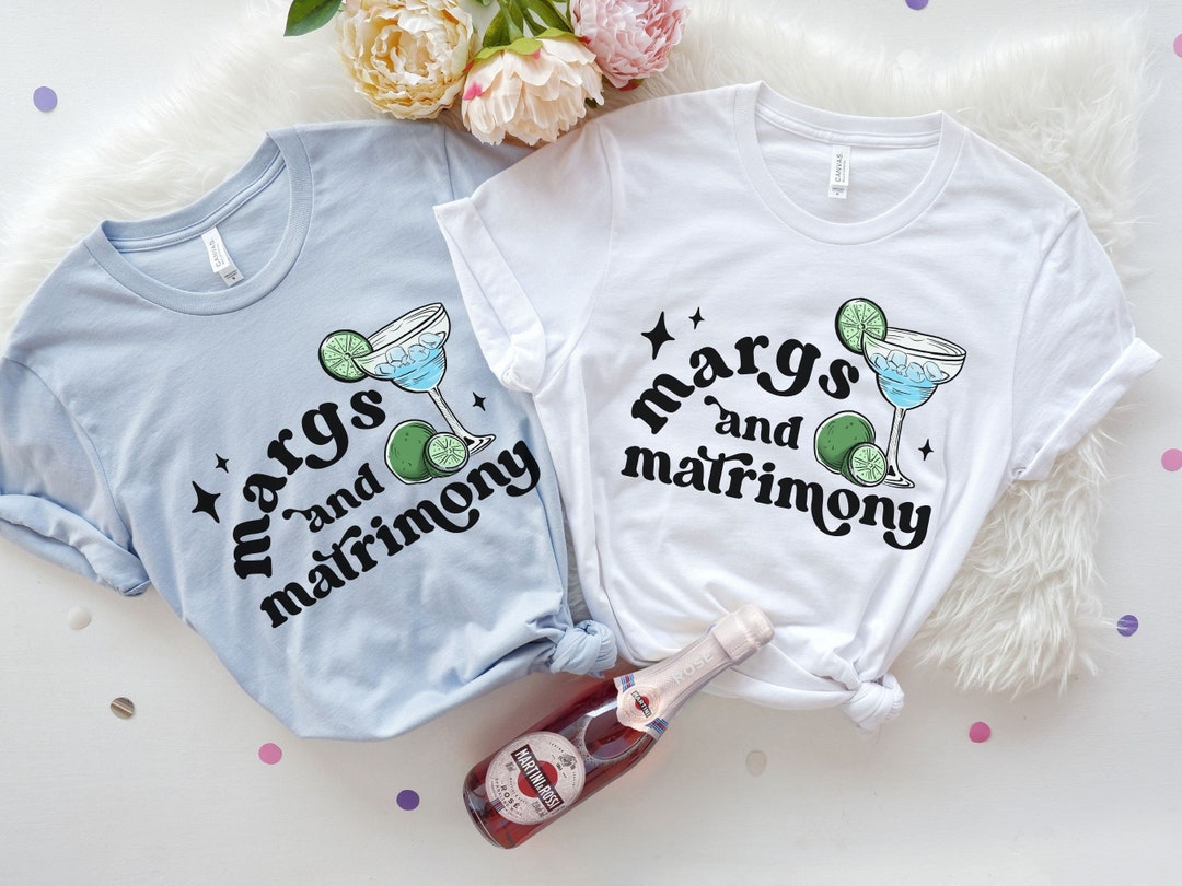Margs & Matrimony Bachelorette Shirts, Beach Bachelorette Party T ...