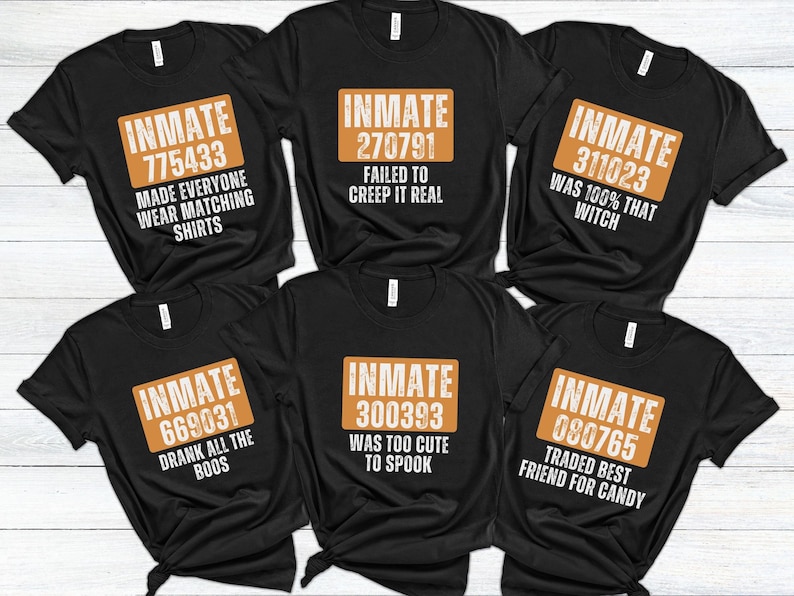 Matching Halloween Party Shirts, Funny Halloween Group Shirts, Cousin ...