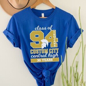 Custom Class Reunion Shirt Class of 74 Reunion T-shirt Personalized ...