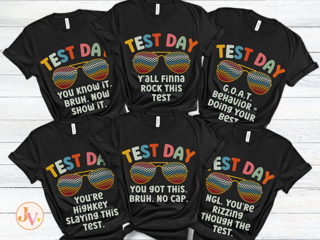 Matching State Testing Shirts Teacher Test Day Shirt, Gen Z Testing Day ...