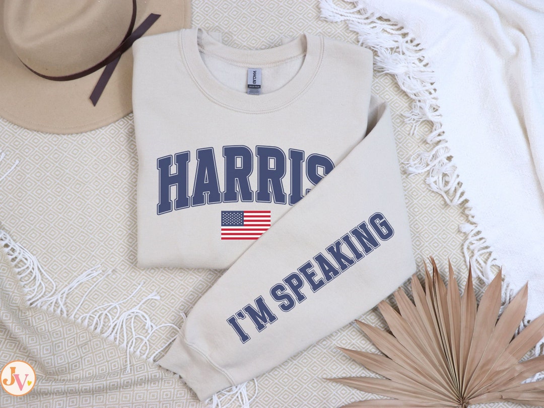 Kamala Harris Sweatshirt, I'm Speaking Sweater, Elections 2024 Outfit ...
