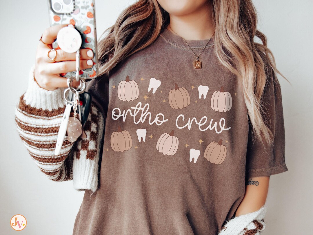 Halloween Orthodontic Shirt, Comfort Colors Ortho Crew Shirt ...