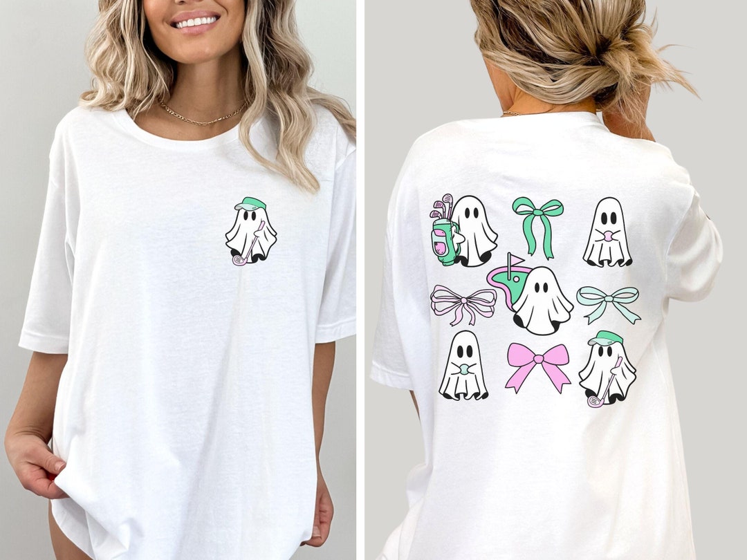 Halloween Golf Shirt Women, Spooky Golf Gifts for Women, Comfort Colors ...