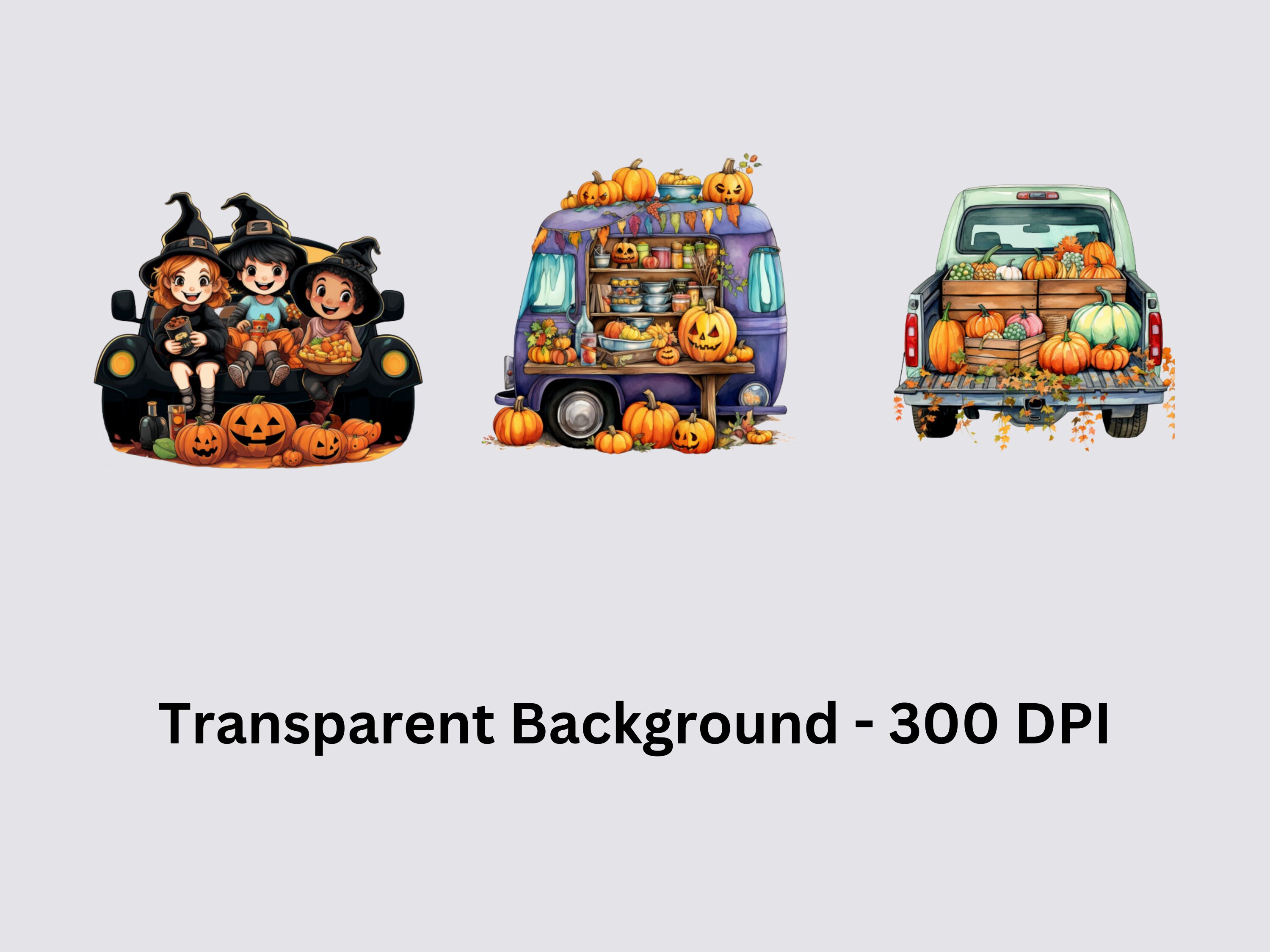 Halloween Trick or Treat Clipart, Halloween Trunk or Treat Clipart ...