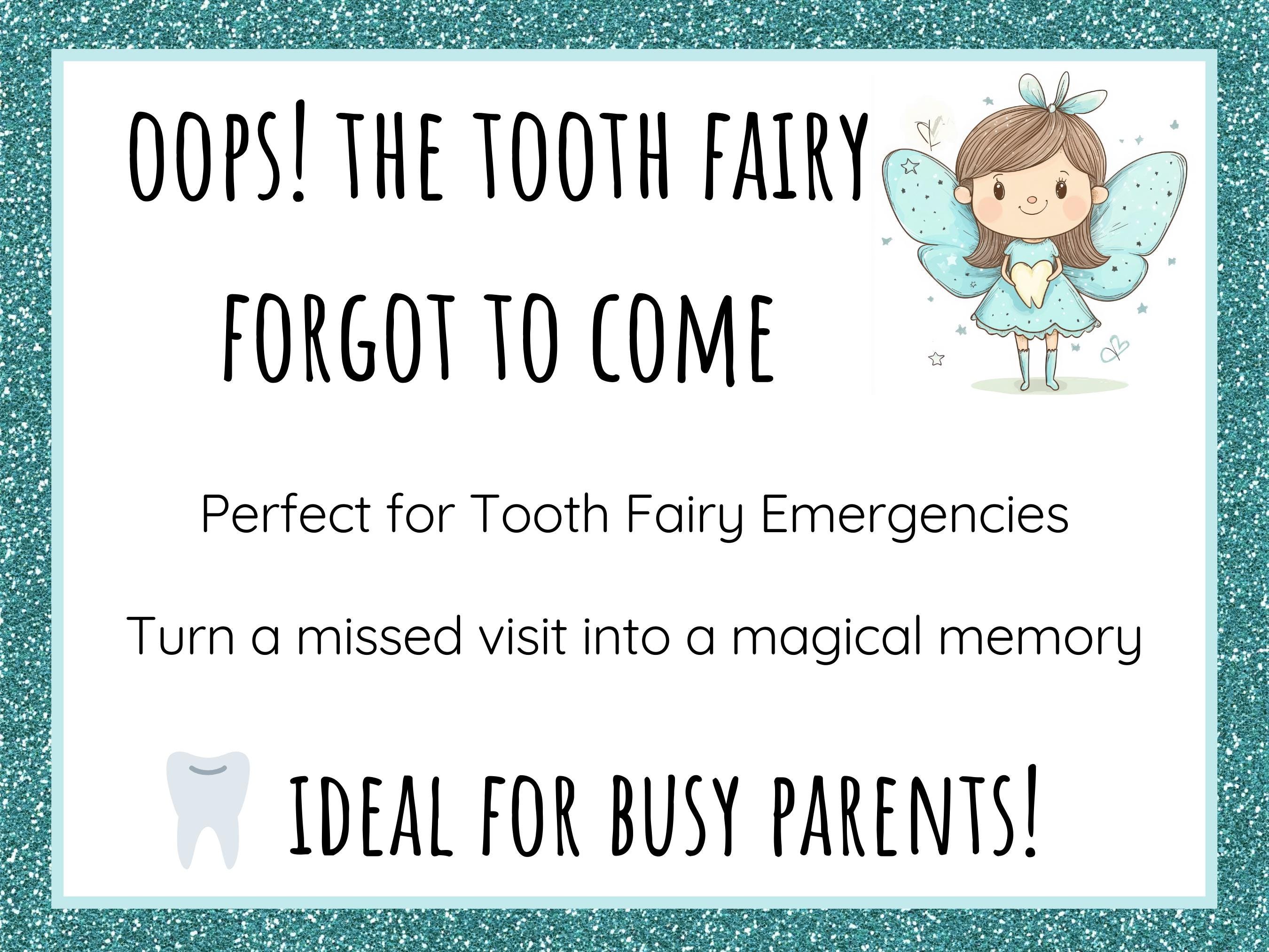 Tooth Fairy Apology Note: Missed Visit Letter (editable Canva Template ...