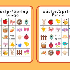 Easter Bingo Game for Kids, Classroom Activity, Home School Activity ...