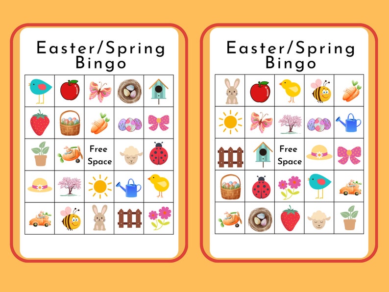 Easter Bingo Game for Kids, Classroom Activity, Home School Activity ...