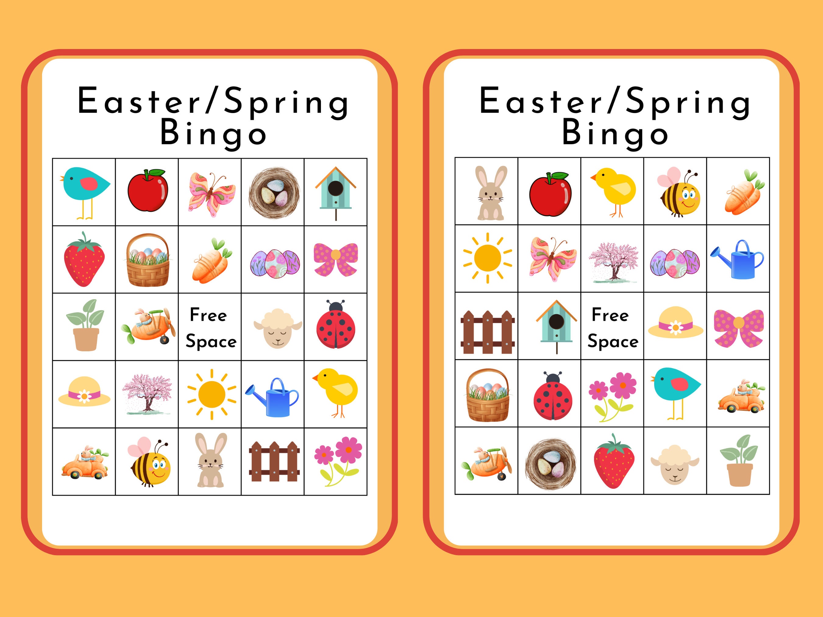 Easter Bingo Game for Kids, Classroom Activity, Home School Activity ...