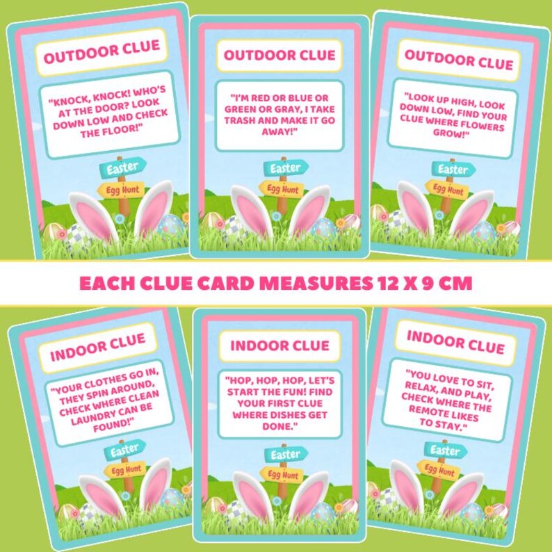 Easter Egg Hunt Activity With Clue Cards | Fun Indoor & Outdoor Easter ...