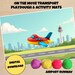 Transport Playdough Mats Printable | Road, Car Park, Train, Runway ...