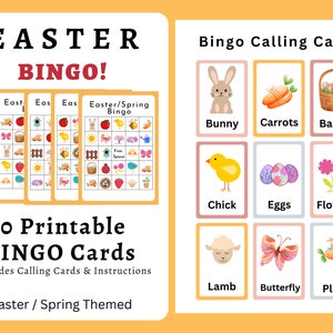 Easter Bingo Game for Kids, Classroom Activity, Home School Activity ...