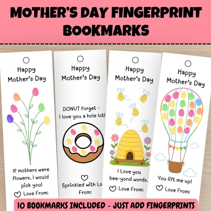 Diy Bookmark Mothers Day - Etsy