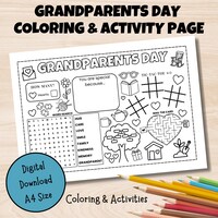 Torn Paper Craft Grandparent's DAY, Grandparents Day Card, Daycare ...