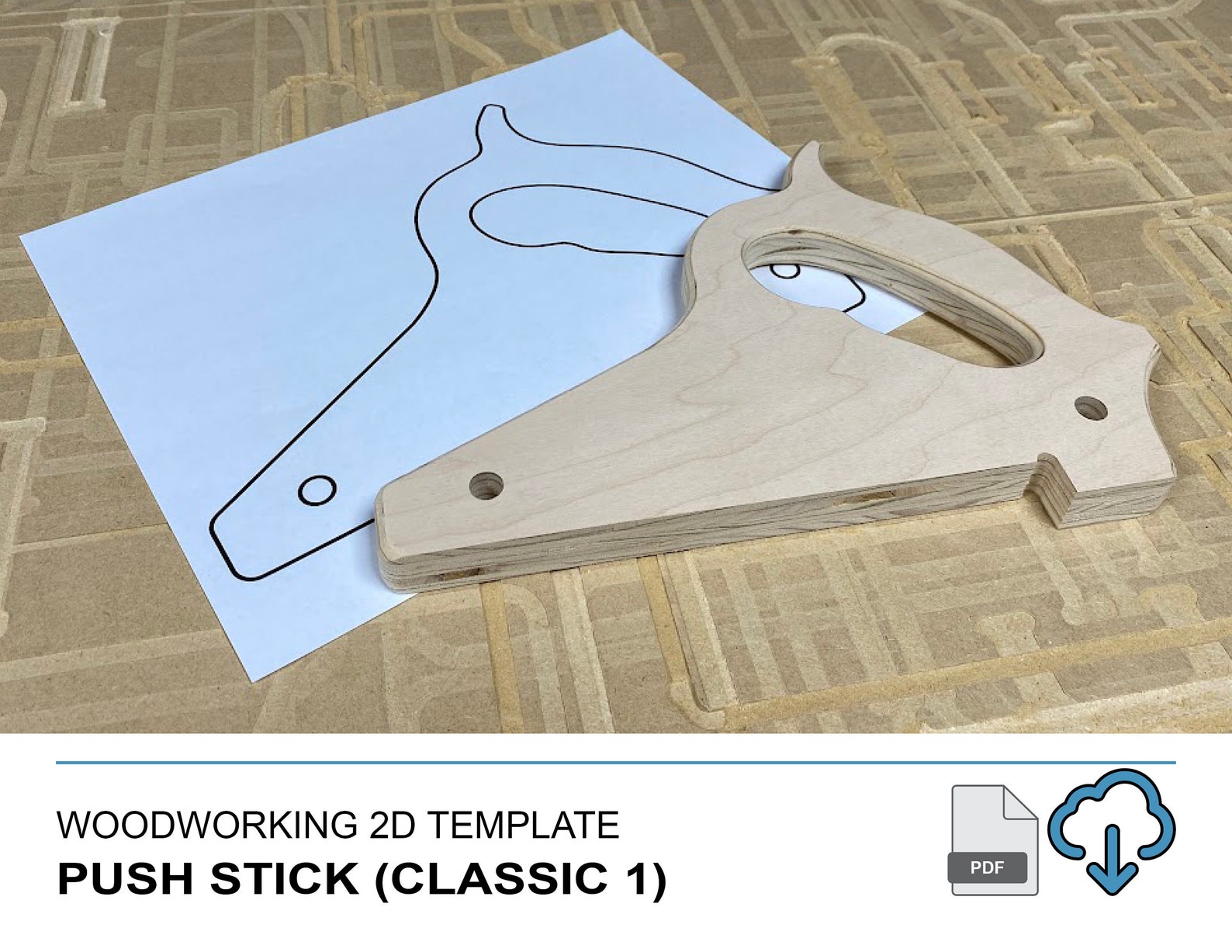 Hand Saw Push Stick Template: Woodworking PDF (digital Download) - Etsy
