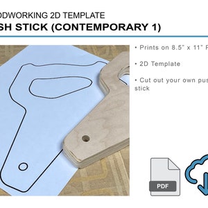 Woodworking Template Table Saw Push Stick - Wood Saw Hand Saw Shape - Etsy
