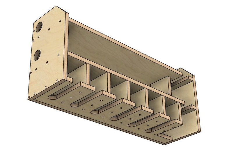 7 Slot DIY Cordless Power Tool Storage Shelf Woodworking - Etsy Canada