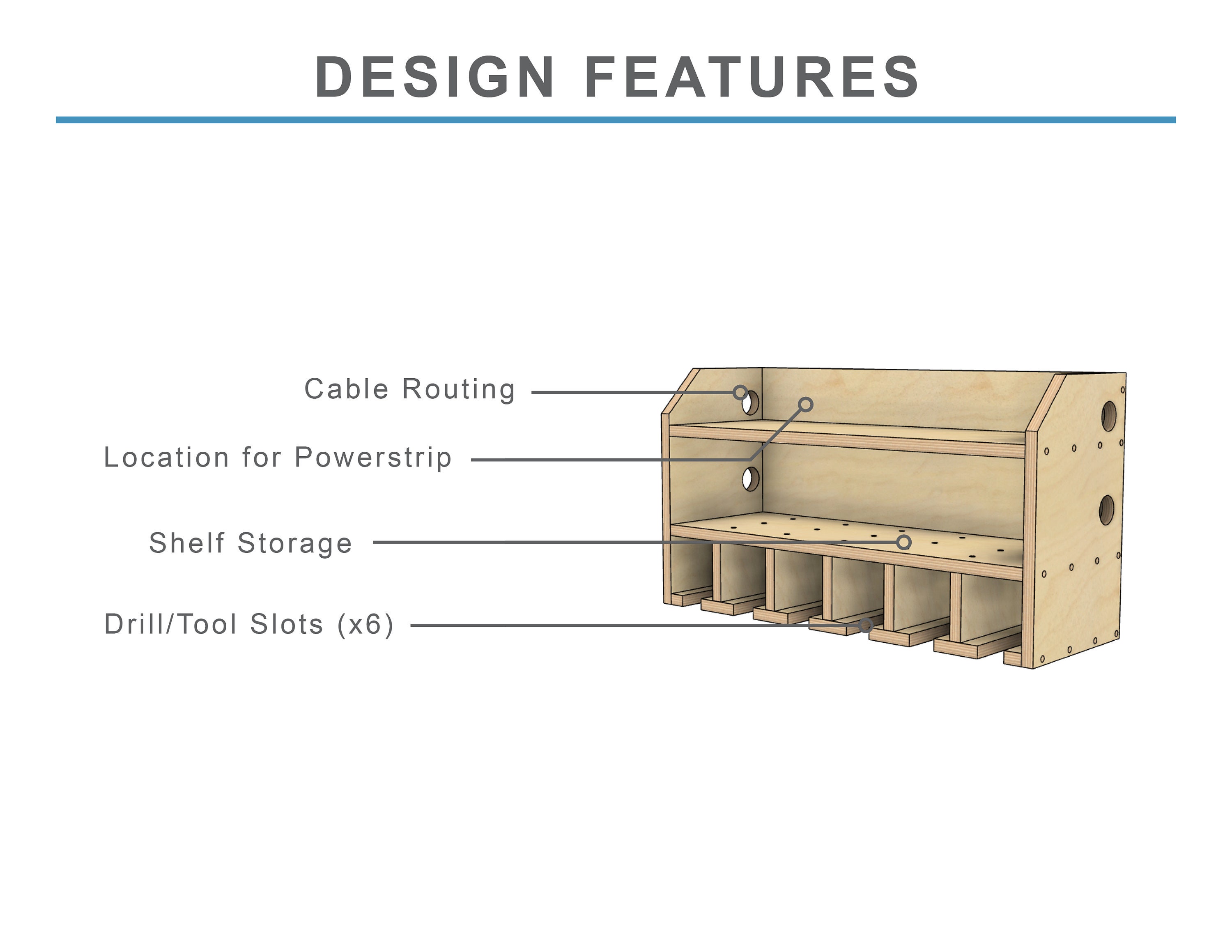 PDF Drill Holder Plans 6 Slot and Charging Station DIY - Etsy