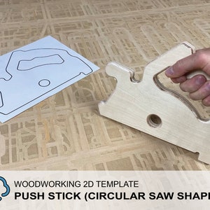 Circular Saw Shaped Table Saw Push Stick Template PDF Download, Push ...