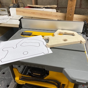 Circular Saw Shaped Table Saw Push Stick Template PDF Download, Push ...