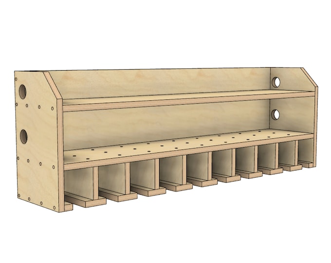 PDF Build Plans Sandpaper Storage Rack Shelf for 5 Inch and 6 Inch ...