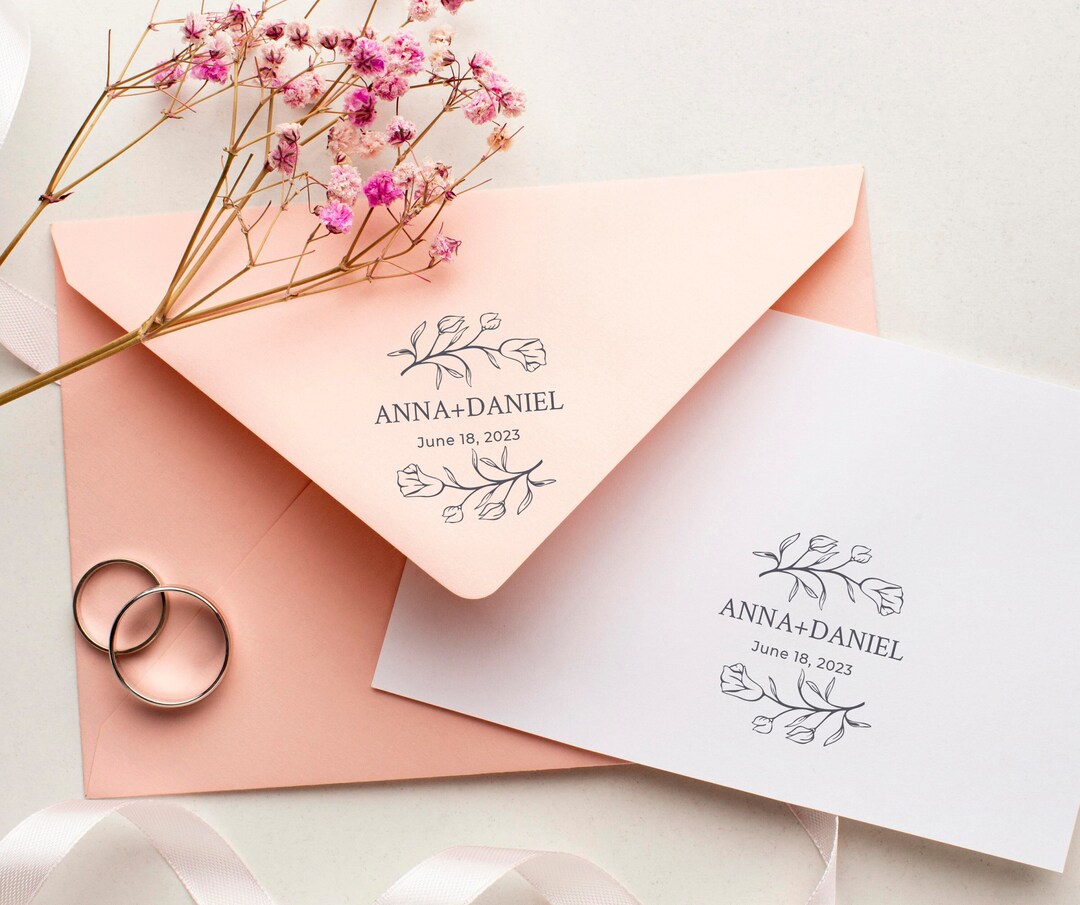 WEDDING STAMP Custom Wedding Stamp Personalized Wedding - Etsy