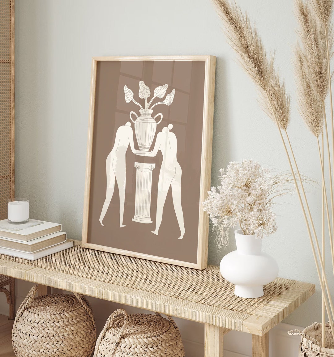 Abstract Figure Poster Abstract People Print Mid Century Modern Art ...