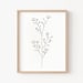 Flower Line Art Prints Set of 2 Prints Floral Print Printable - Etsy