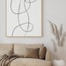 Abstract Line Art Set of 3 Prints Modern Sketch Print Minimalist Poster ...