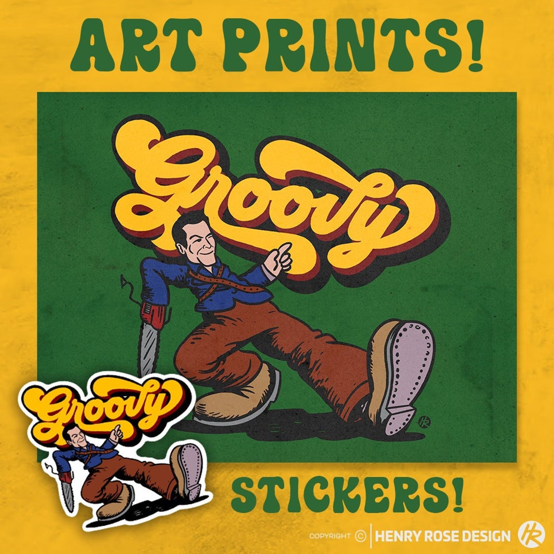 Groovy Ash Stickers & Art Prints - Etsy
