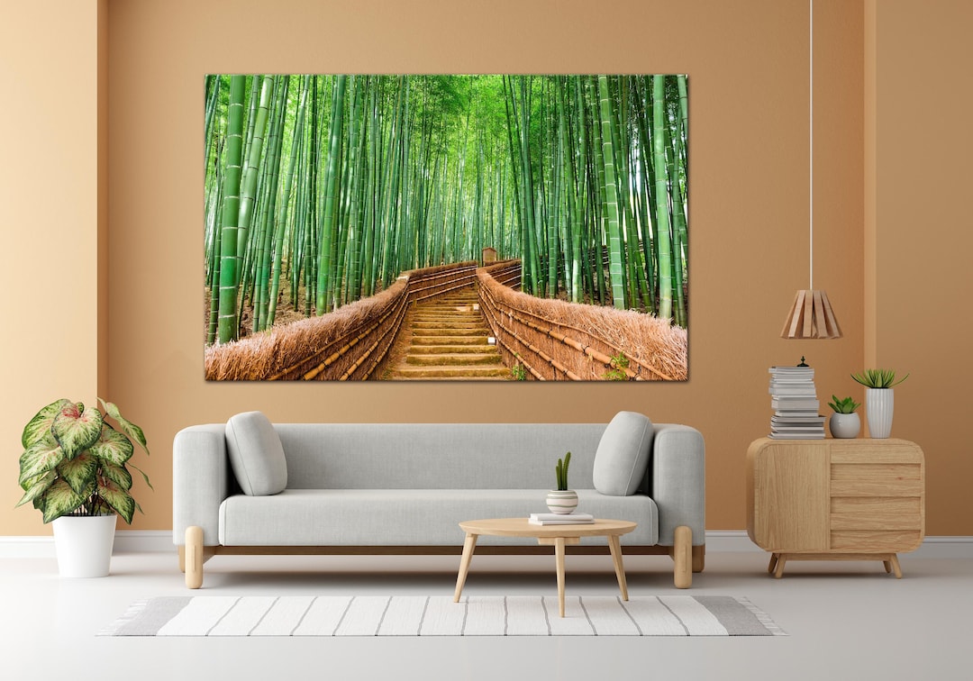 Bamboo Forest Wall Art Bamboo Tree Wall Art Forest Scenery - Etsy