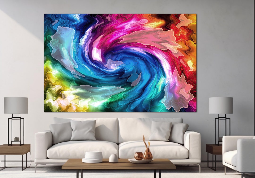 Color Cycle, Color Splash Art, Abstract Colorful Wall Art, Abstract ...