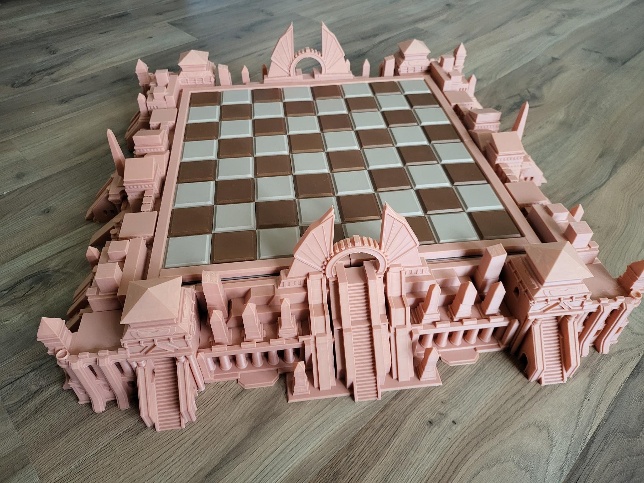 Beautiful Custom Chess Set the Sand Fortress From Hexchess 2 - Etsy