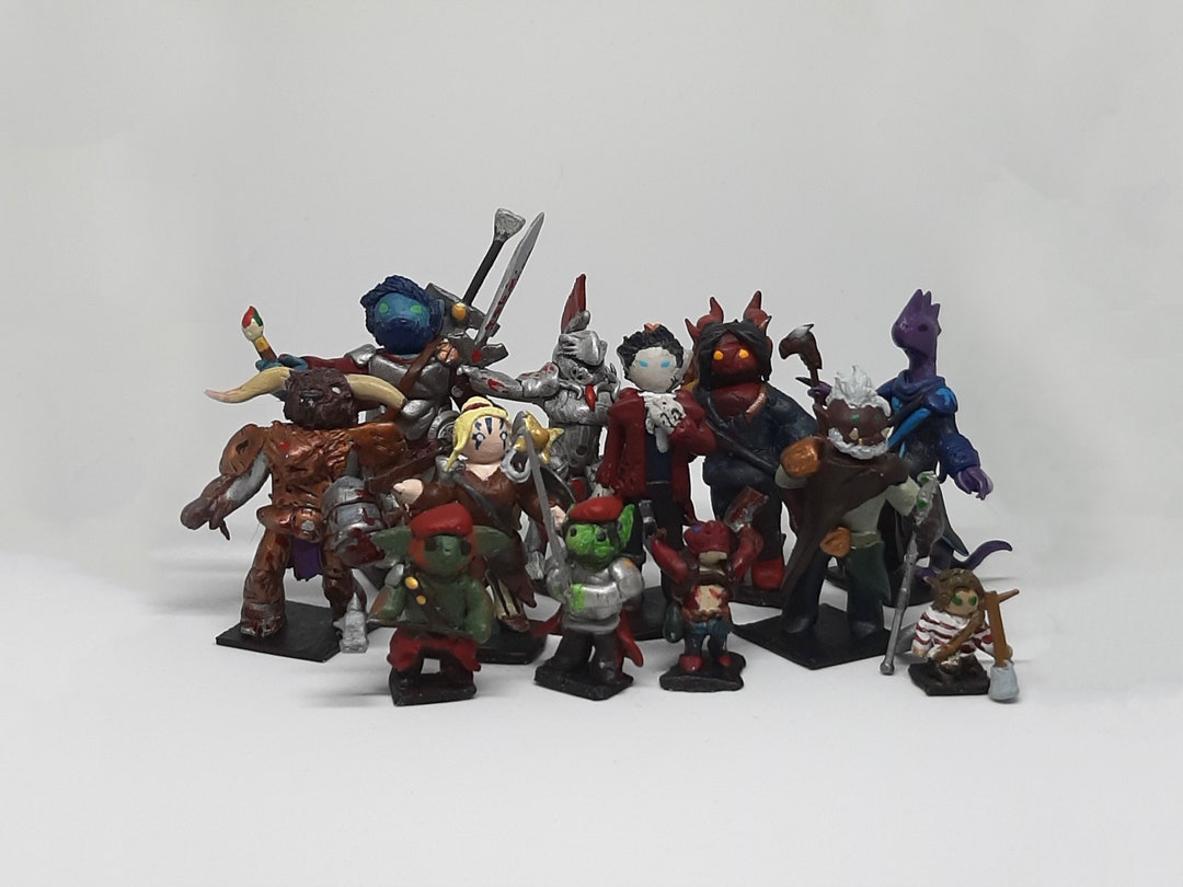Custom TTRPG Dnd Character Table Top Clay Minifigures - Etsy