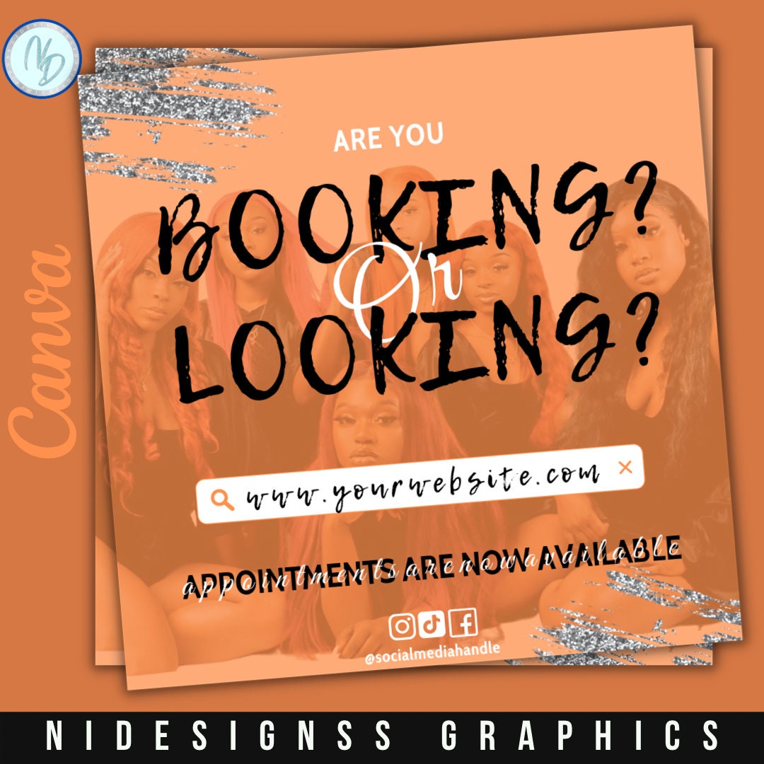 Appointment Bookings Flyer | DIY Template | Social Media Flyer - Etsy